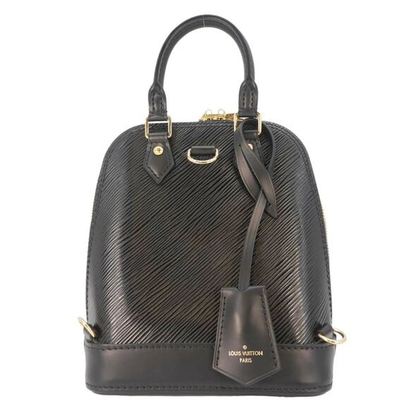 Louis Vuitton | Bags | Louis Vuitton Alma Epi Leather Backpack Black ...